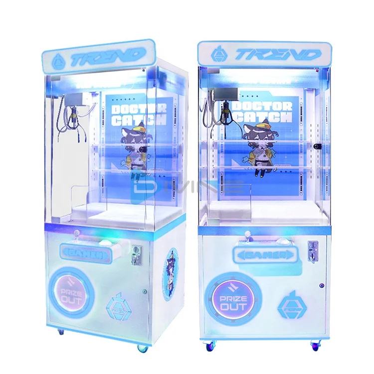 Shopping Mall Arcade Center Coin Operated Game Machine Toy Claw Crane ...