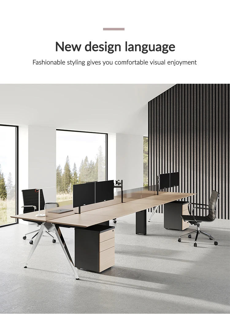 2024 Latest Modular Wooden Office Desk - Durable & Extendable