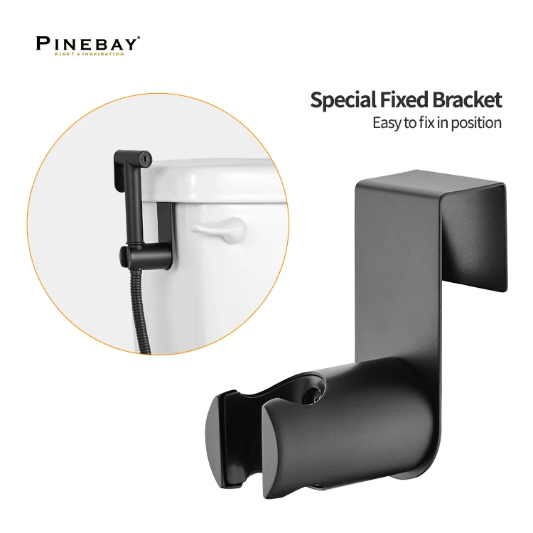 Pinebay 2024 New Matte Black Stainless 304 Handheld Bidet Sprayer Set ...