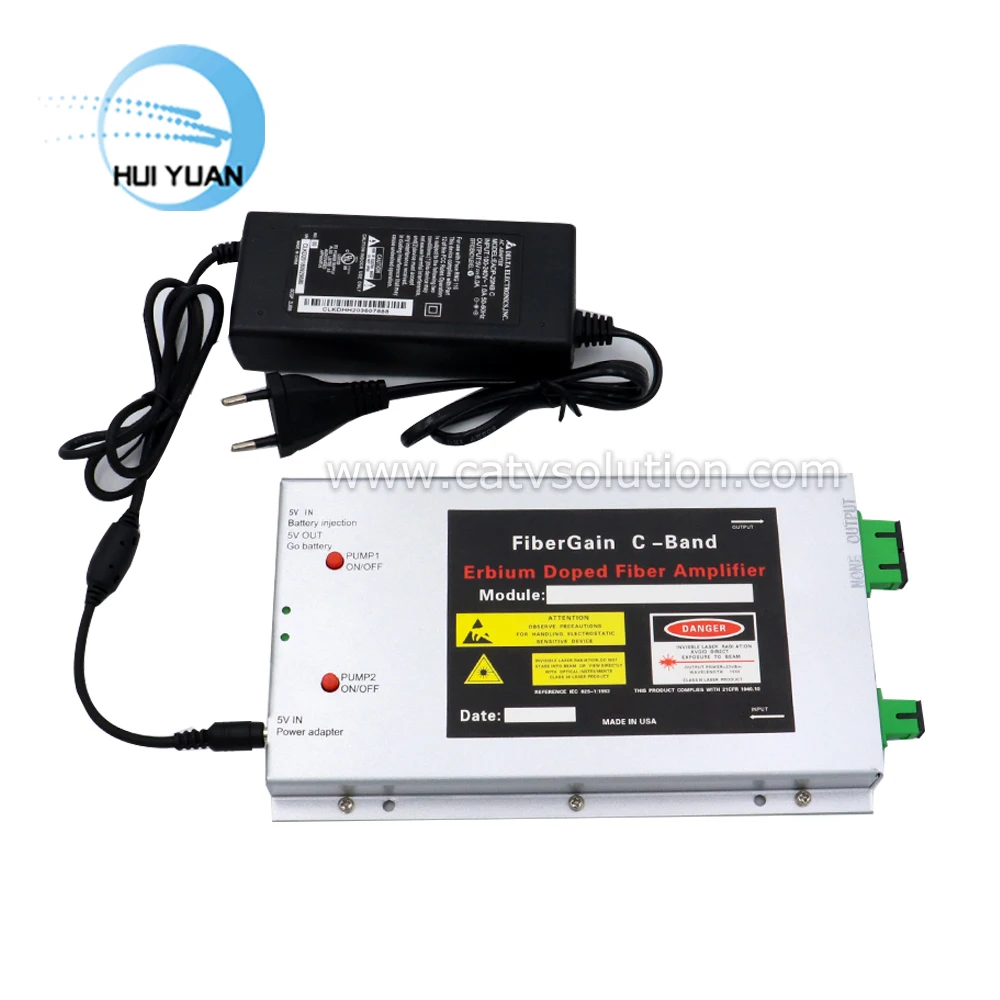 1550nm Catv Amplifier 2x16dbm Sc/apc Fiber Mini Edfa - Buy High Power ...