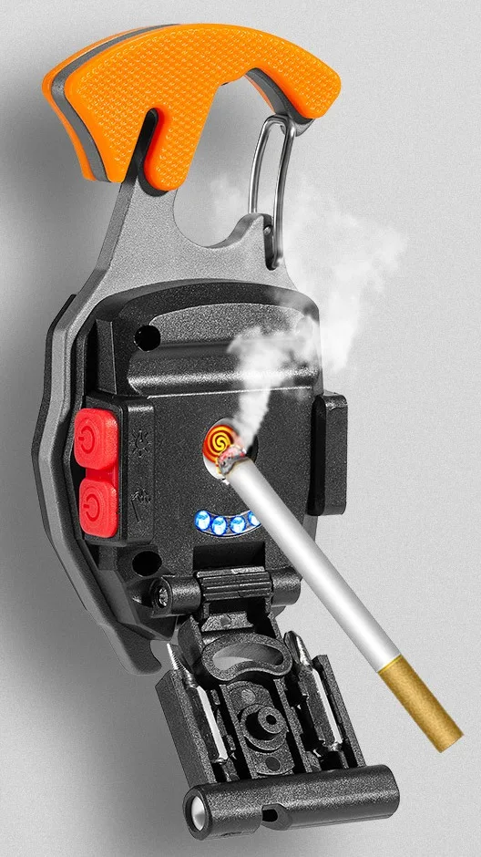 Portable Outdoor Seat Belt Cutter Strong Magnet Whistle Keychain ...