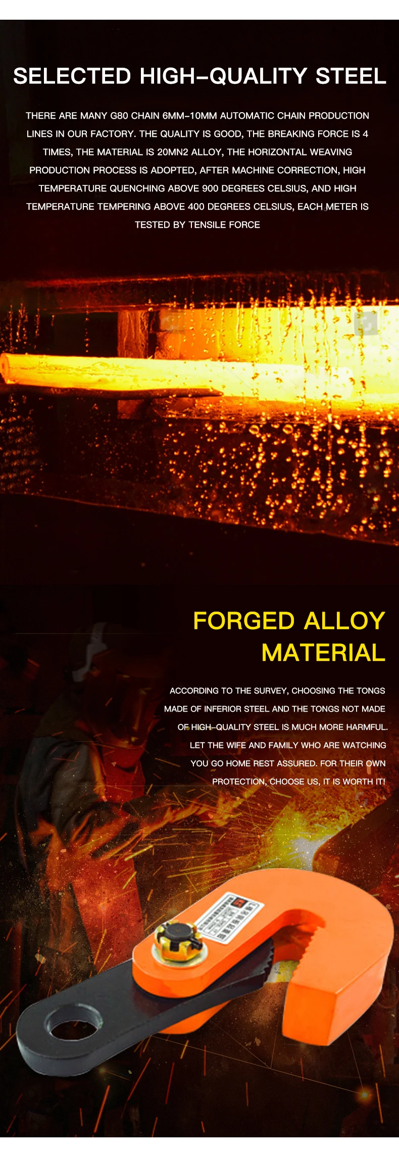 Die Forging Flip Lifting Clamp 1t 3t 5t Steel Plate Clamp Flip Pliers ...