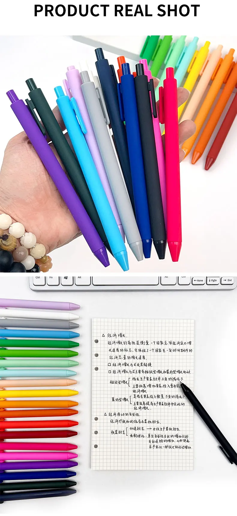 Cheap Multicolored Ballpoint Gel Pens - Perfect for Promotions