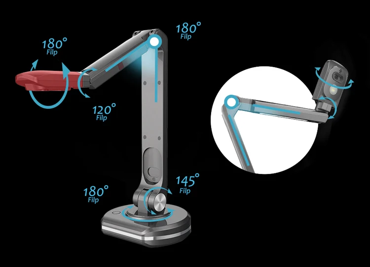 8.0MP Visual Presenter - Digital Projector with LED Light
