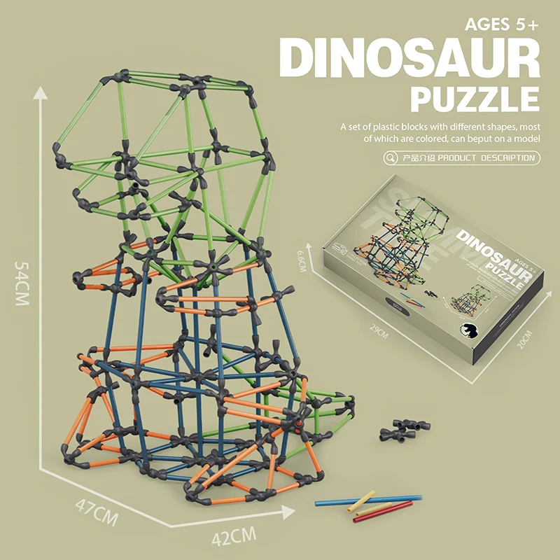 Diy Assembly Interlocking Plastic Straw Constructor Engineering Toys ...