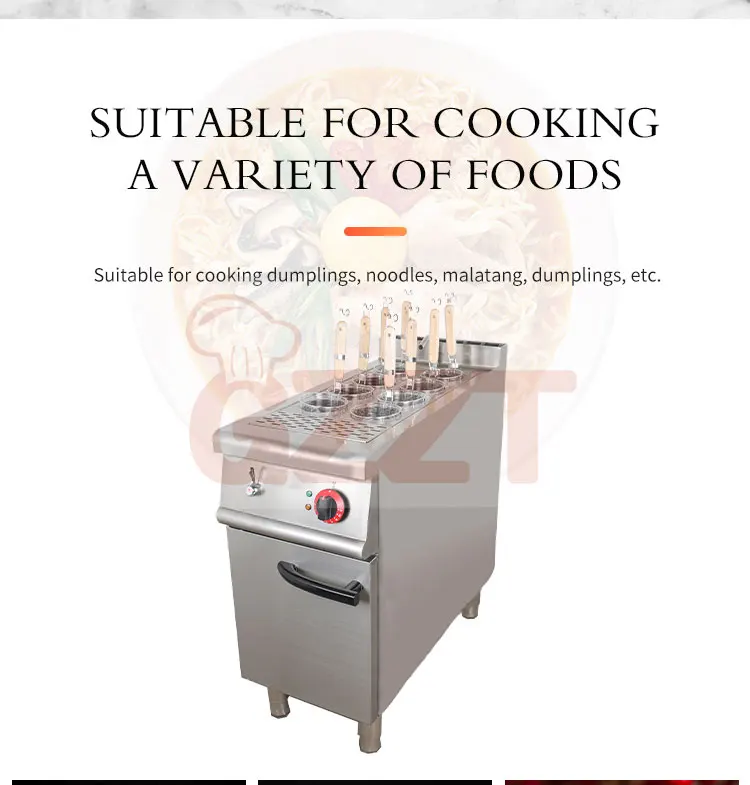 It-nc-16kw Commercial Electric Noodle Cooker With Cabinet & 16 Baskets, Oem