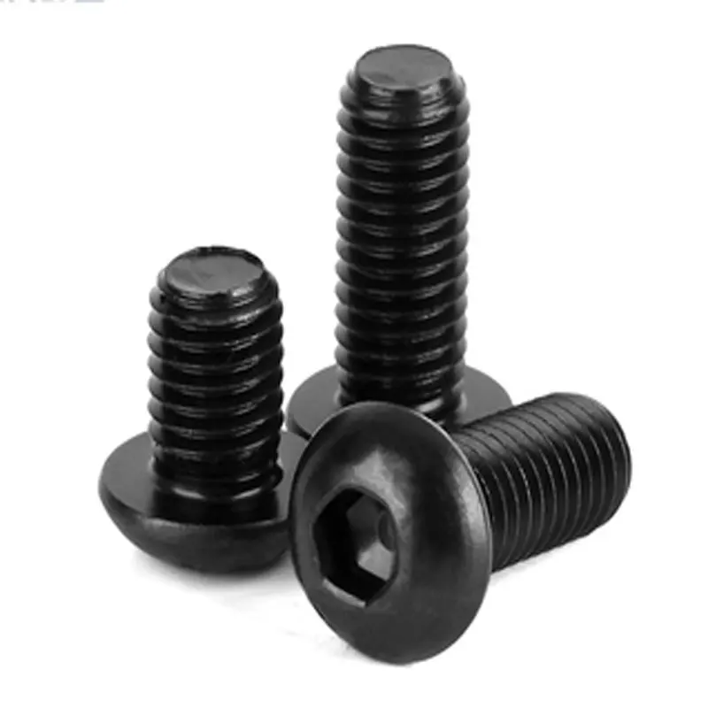 Black Electrophoresis Inox Innox Ansi 304 316 Hexagon Socket Button Head Machine Screw Din En ...