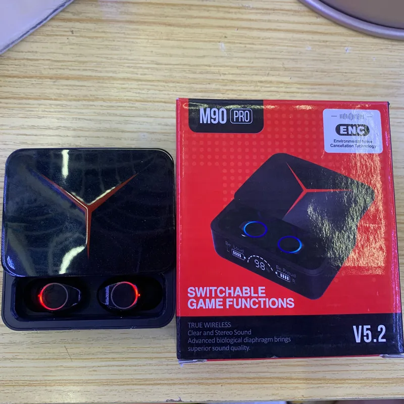 2022 New Design M90 Pro Earphones & Headphones Bt 5.2 Gaming Earphones ...