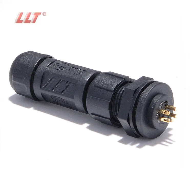 Llt M12 Panel Front Mounted Waterproof Connector Solder Type For Cable ...