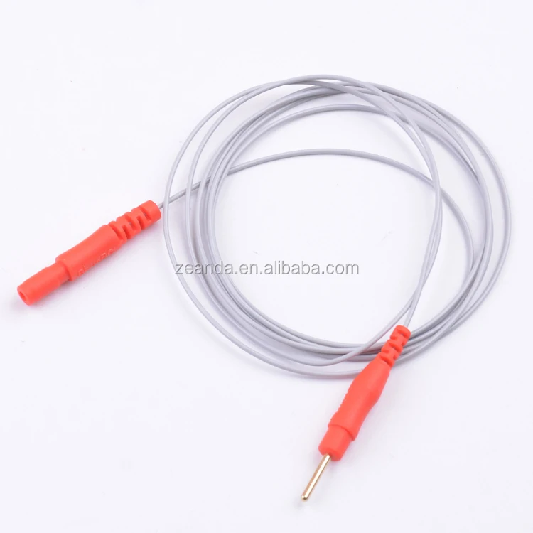 Customized Electrosurgical Bipolar Ecg Ekg Pin Electrode Cable 1.5mm ...