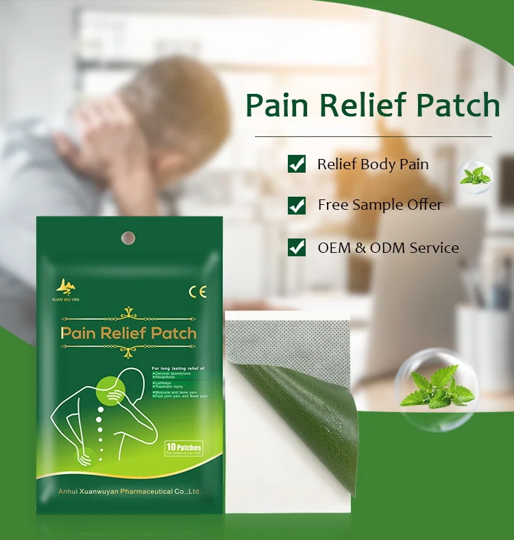 Fast Effective Natural Menthol Extraction Pain Relief Patch