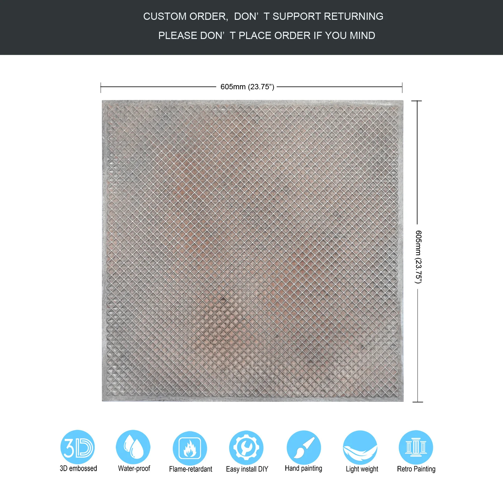 Ceiling Tiles 24x24 Victorian Tin Drop Ceiling Panels 24x24 PVC 3D Wall ...