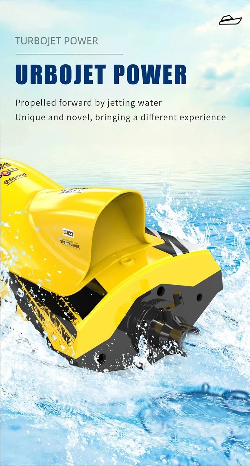 TX749 High Speed Vortex Jet Boat - 25km/h RC Fun for All