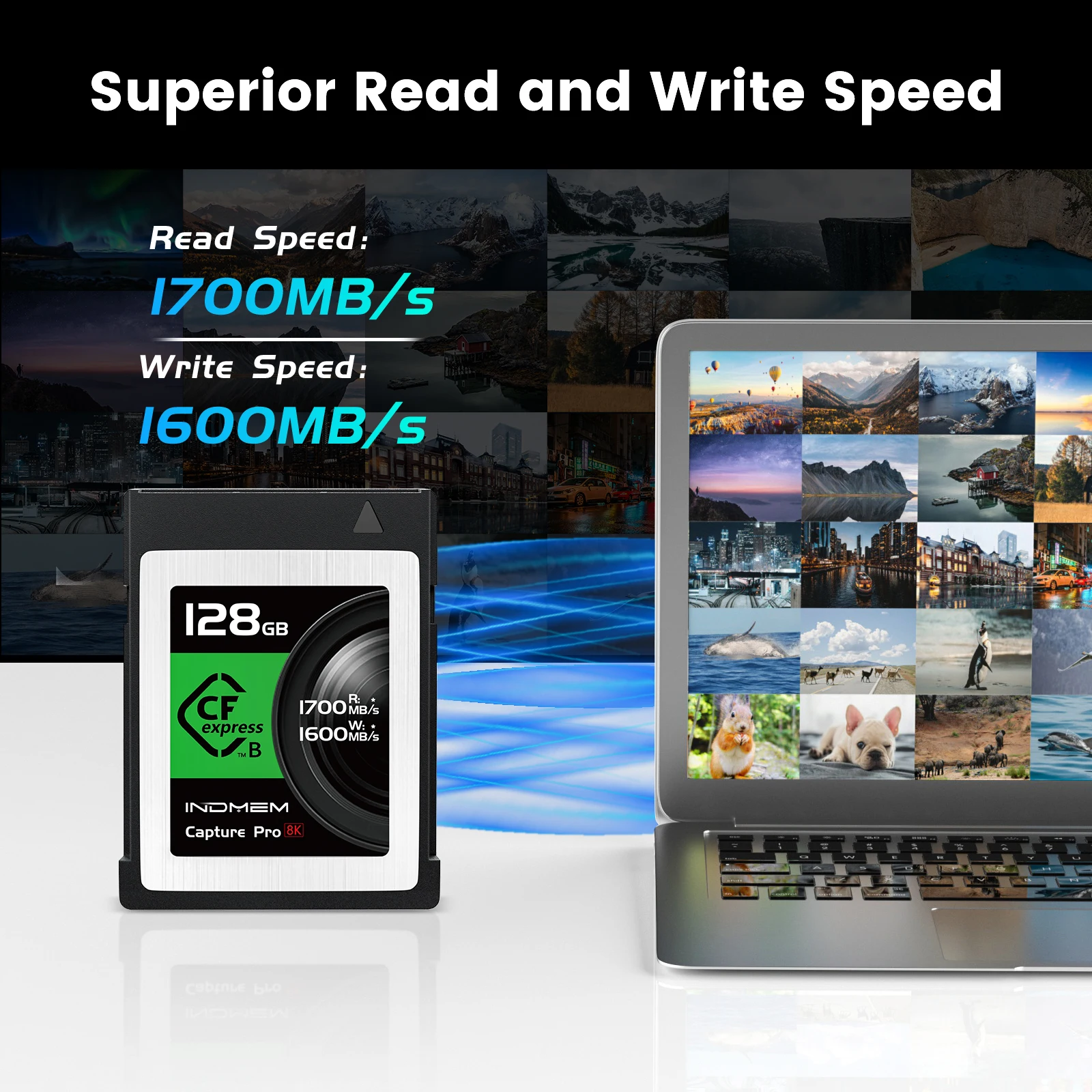 Indmem Cfexpress Card 2tb 1tb 650gb 512gb 325gb 256gb 128gb Compact Cf ...