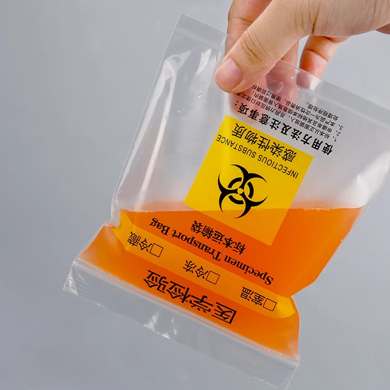 Custom Medicine Medical Biohazrd Specining Biosafety Resealable ...