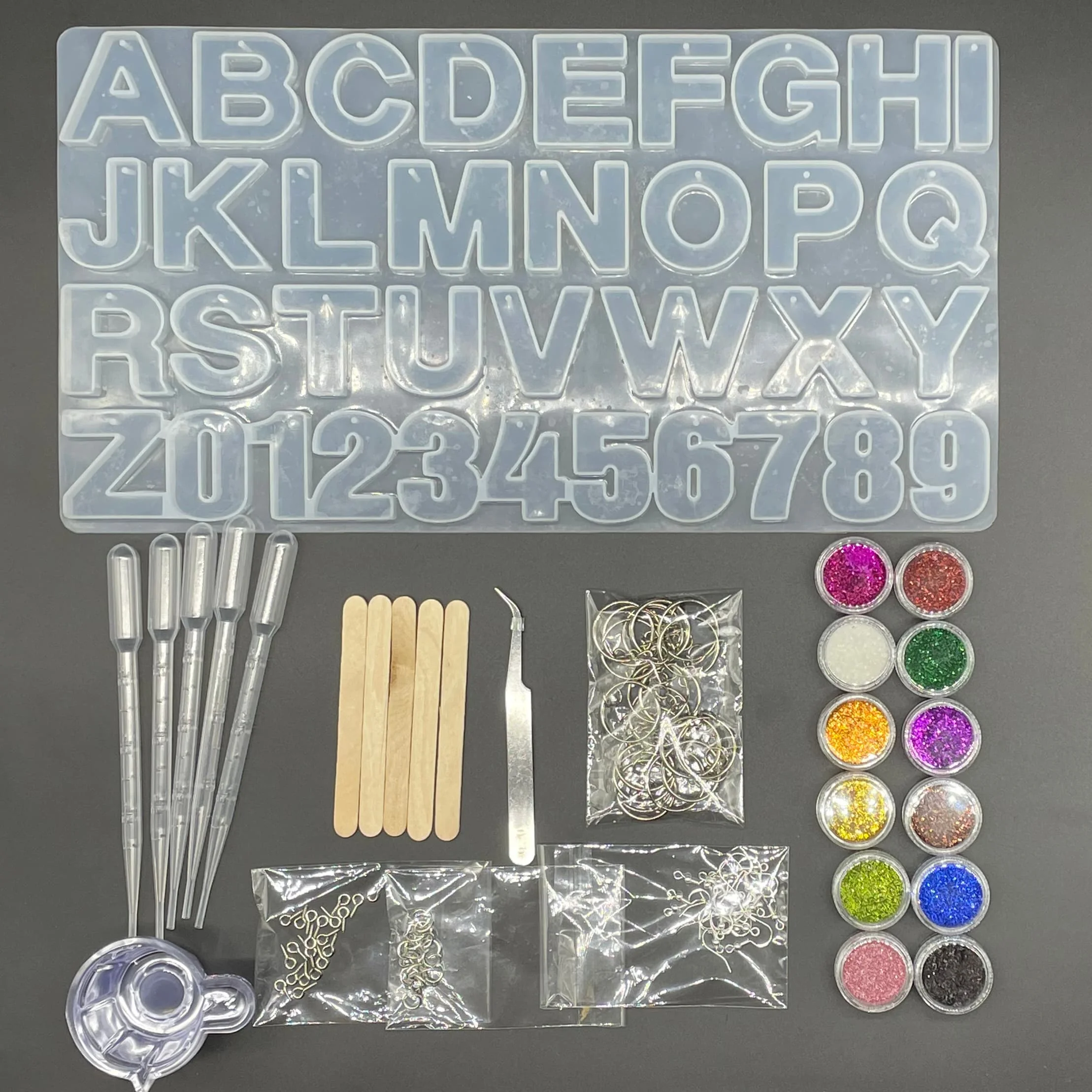 INTODIY Epoxy Resin Kit for Beginners - DIY Jewelry Making Set with ...