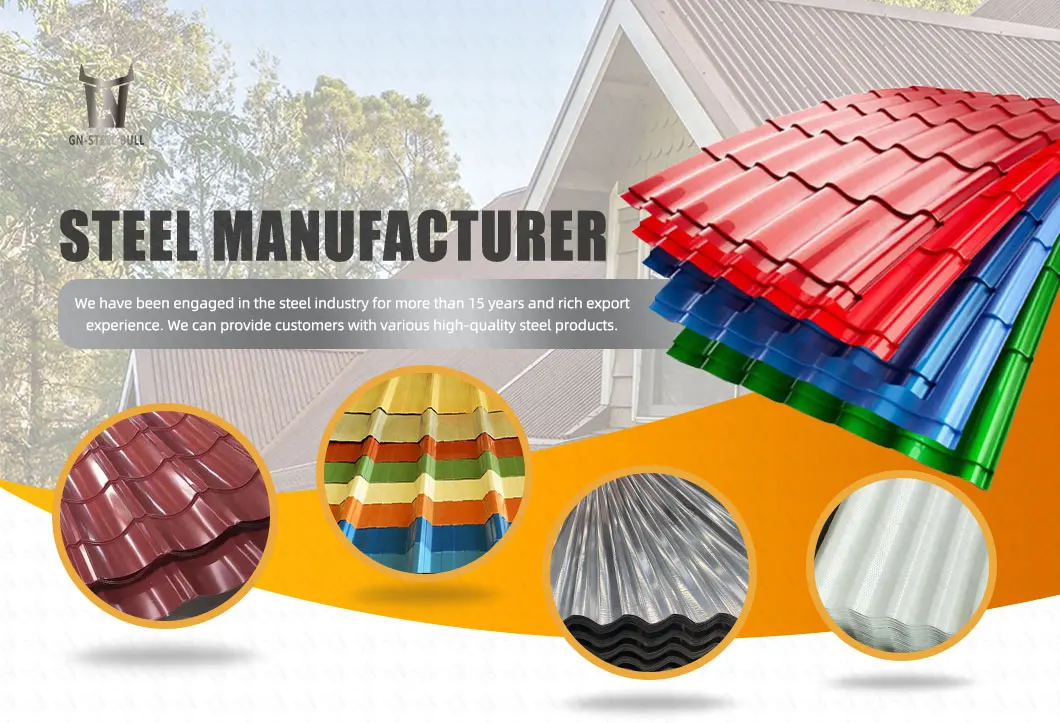 High Quality Color Coated Galvanized Corrugated Steel Roofing Sheet ...