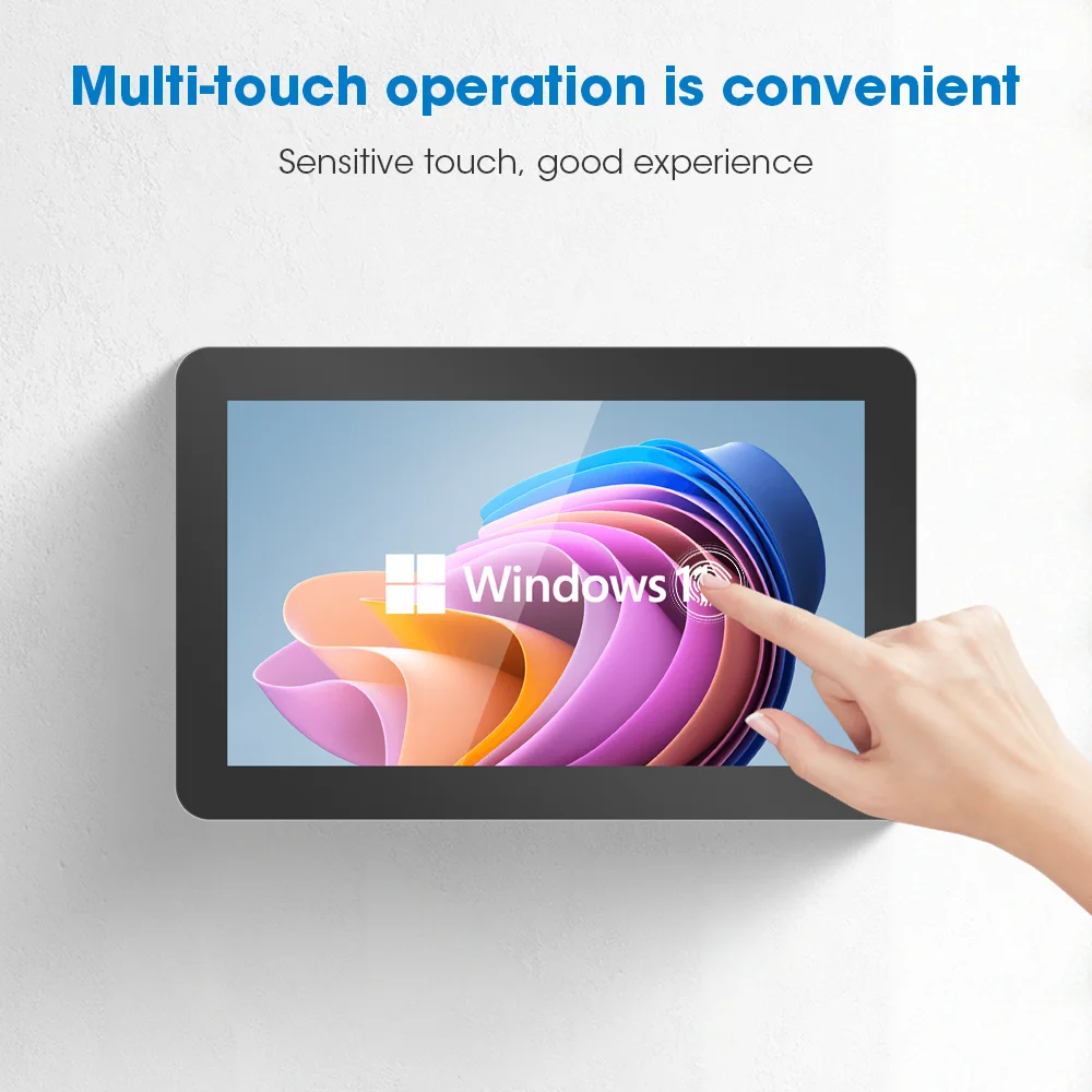 10 Inch Wall Mounted Capacitive Touch Screen Rj45 Wifi Com Rs232 Rs485 ...