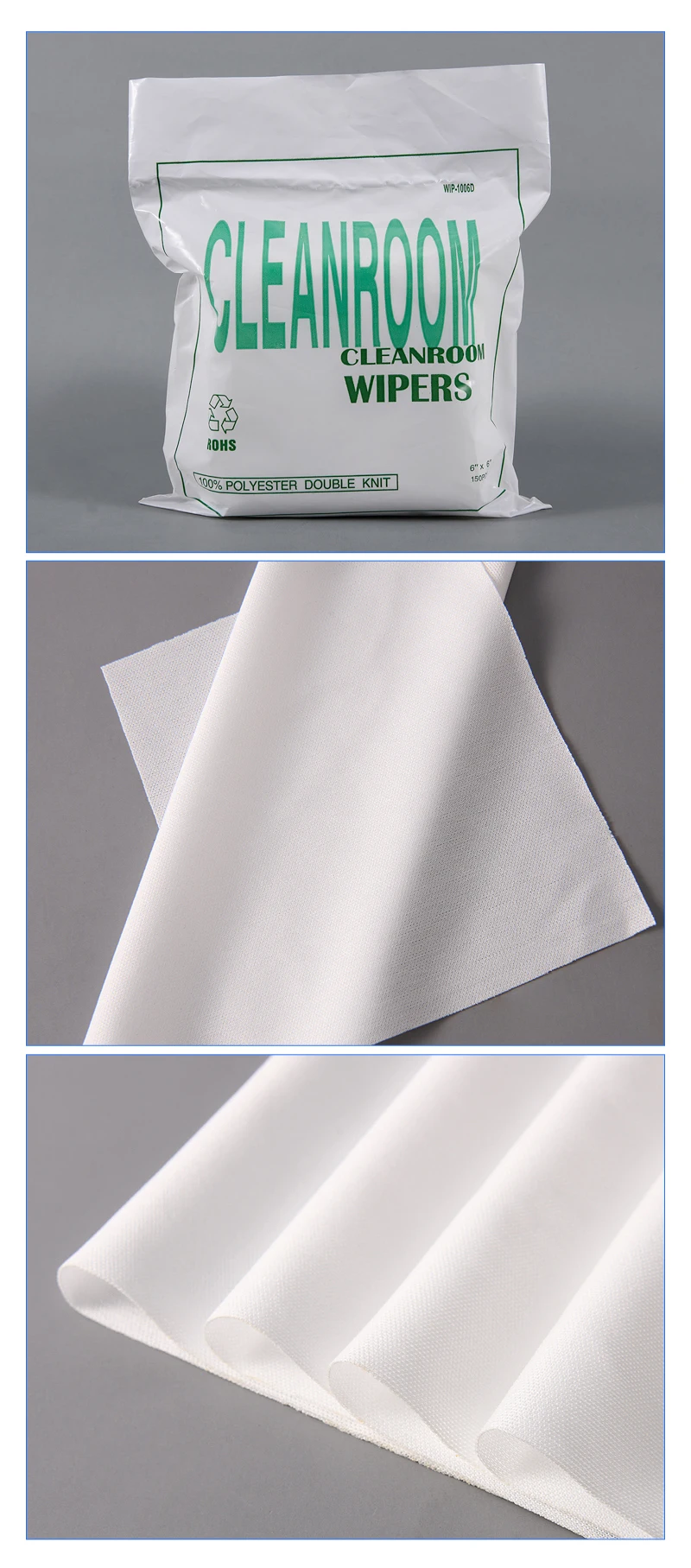 Wholesale Sealed Clean Microfiber Cleanroom Wiping Cloth Cleanroom ...