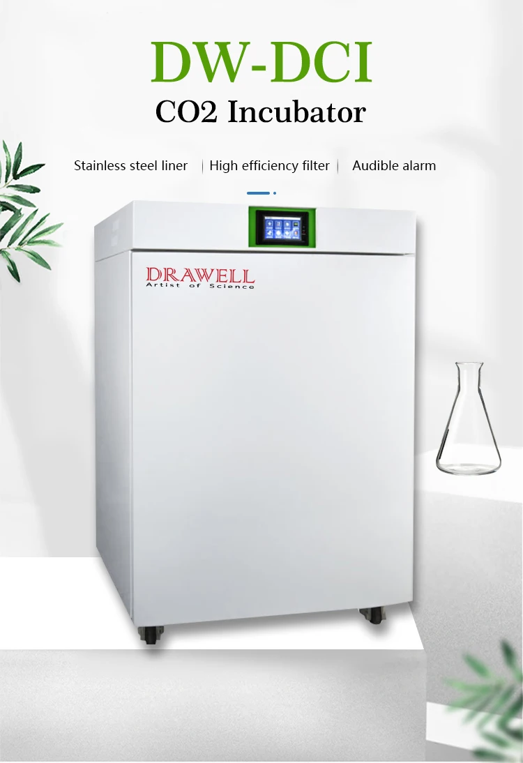 Drawell Dci 85l Microbiology Laboratory Analyser Water Air Jacketed Co2 Incubator For Cell ...