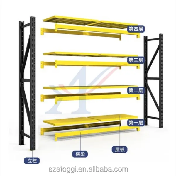 Factory Metal Boltless Stacking Rack Industrial Warehouse Storage Racks ...