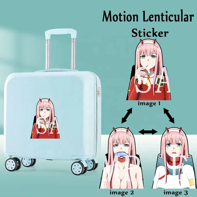 DARLING in the FRANXX Zero Two Anime 3D Stickers for Cars