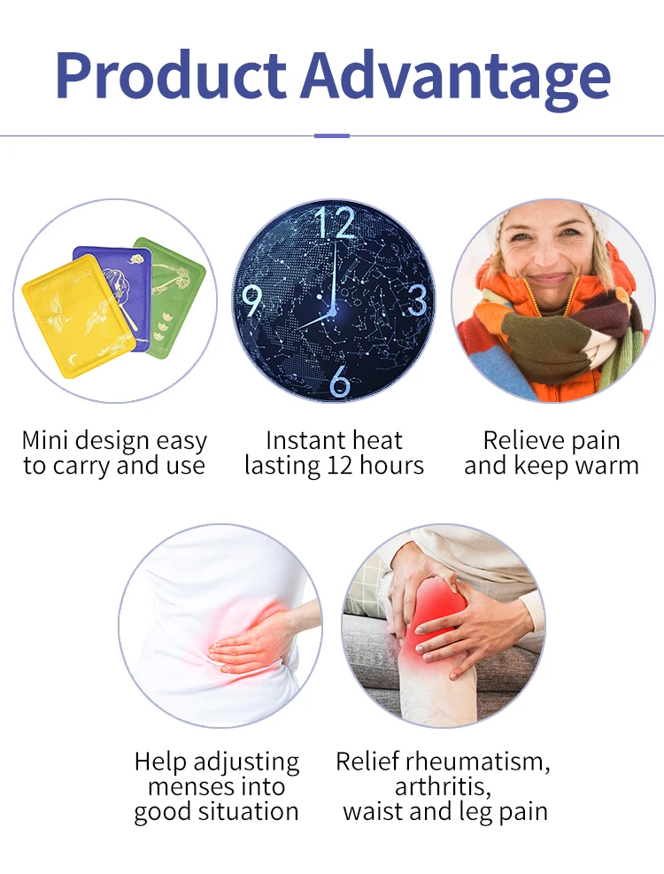 Oem Factory Heat Body Patch Heat Pain Relief Patch For Women - Buy Heat ...