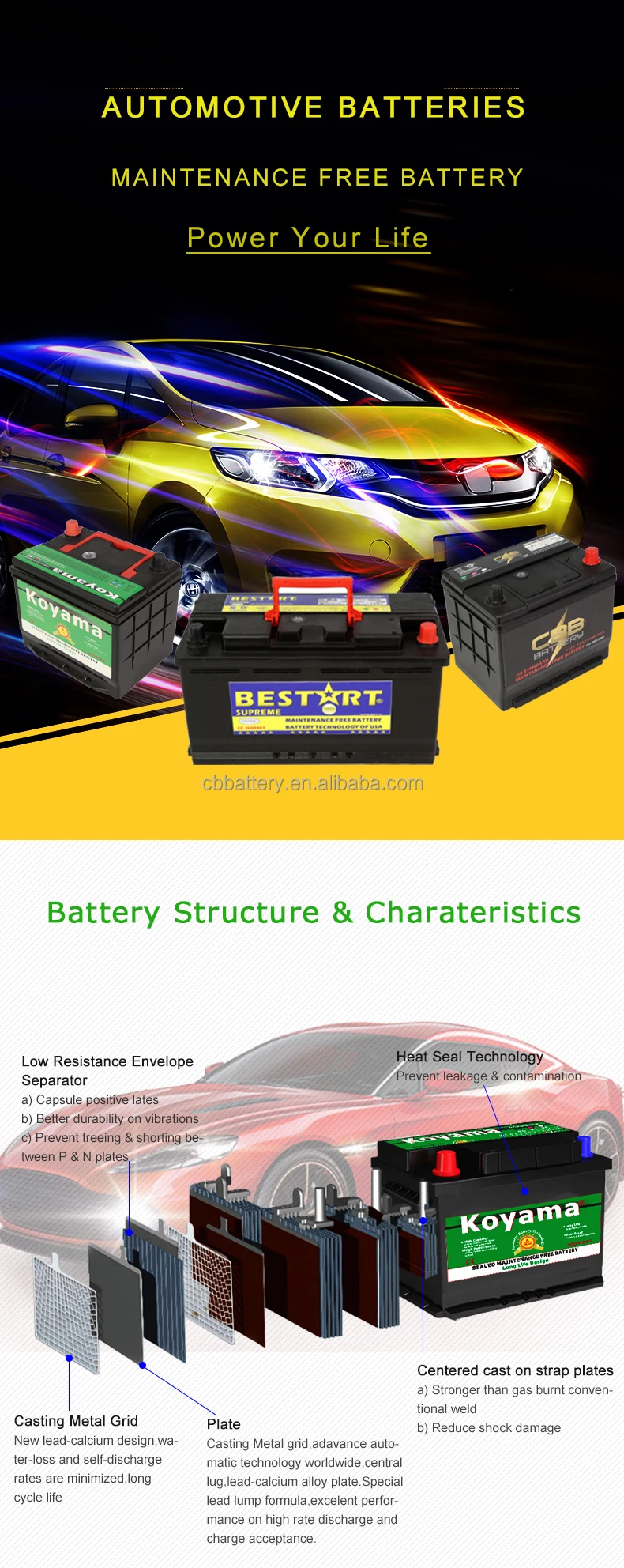 8D 12v200ah N200 Heavy Duty Car Starter Battery - 13M Warranty