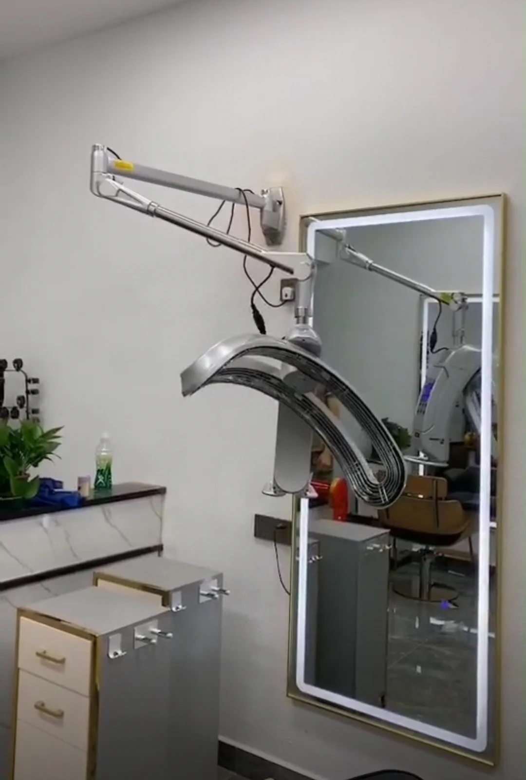 Wall Mounted Infrared Hair Color Processor Electric Hair Equipment In ...