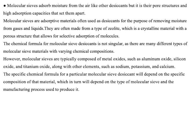 5a Molecular Sieves For Oxygen Concentrator Zeolite Molecular Sieve For ...