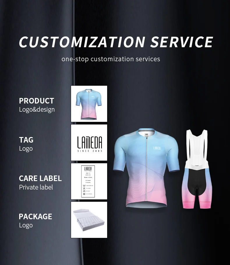 LAMEDA Quick Dry Ropa Ciclismo Cycling Kit Custom Multi-Color Men Bike Cycling Jersey Set ...