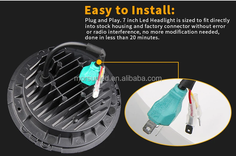 Upgrade Your Hummer H2 with 7'' LED Headlights - 45W Brightness