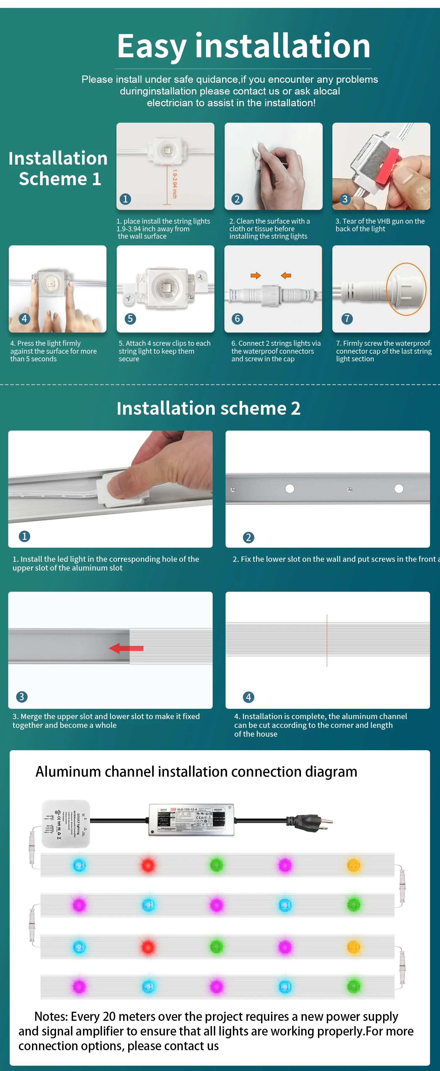 Outdoor Aluminum Profile Permanent Rgb Gemstone Lighting Christmas Led ...