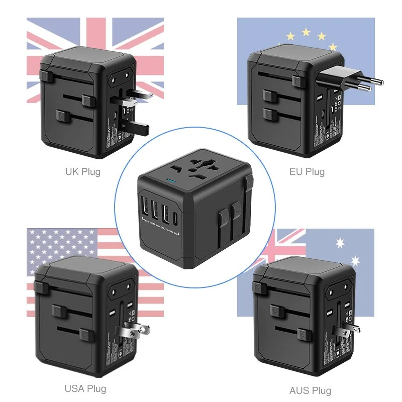 Customize Logo Universal Travel Adapter Compatible Us Travel Adapter ...
