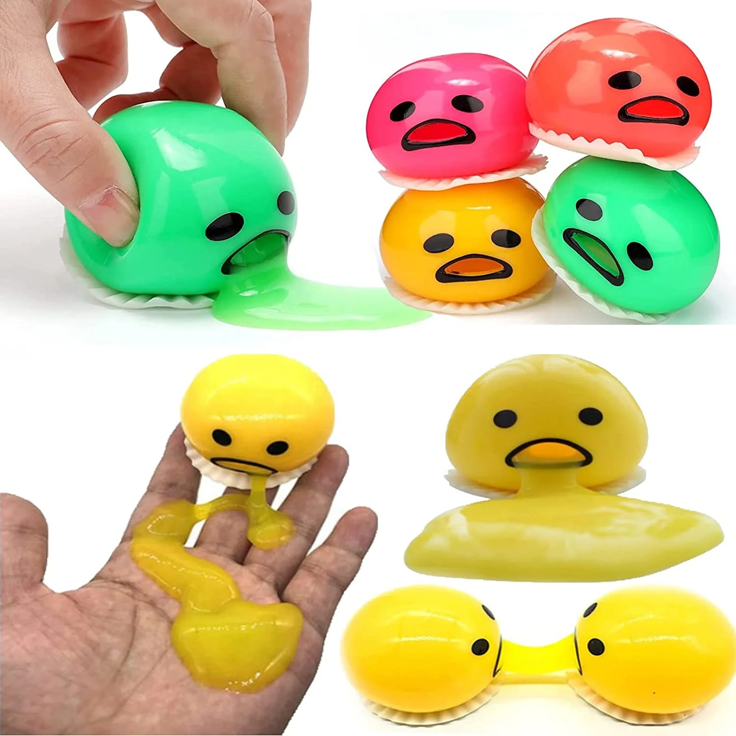 Funny Lazy Vomiting Egg Yolk - Cute Pressure Release Toy