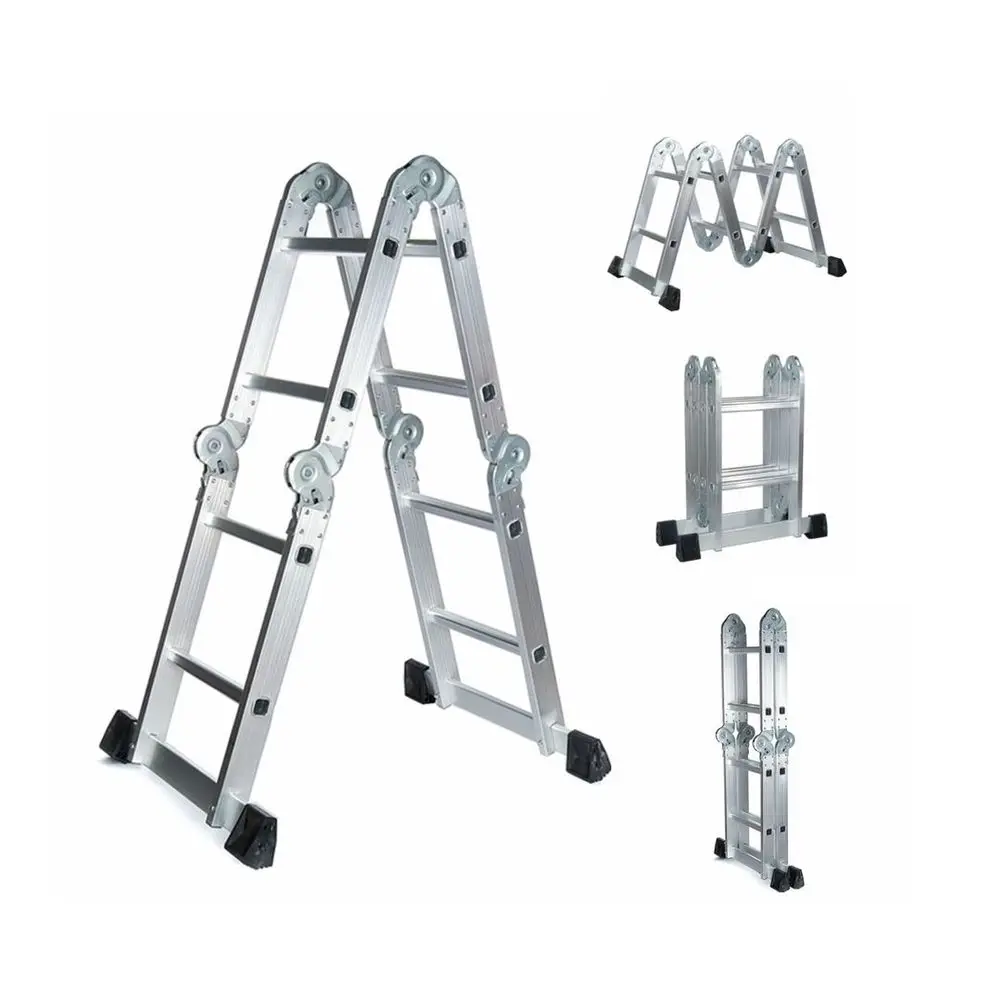 Prima Folding Aluminum Ladder 9 Meters 3 Steps Large Aluminum Ladder ...