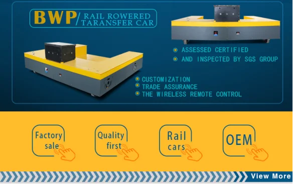 35 Ton Steel Coil Flat Car Remote Control Trackless Electric Flat Car ...