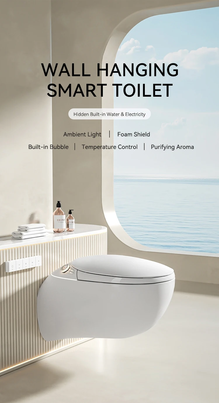 Wall Hung Smart Toilet - Modern, Intelligent, and Efficient