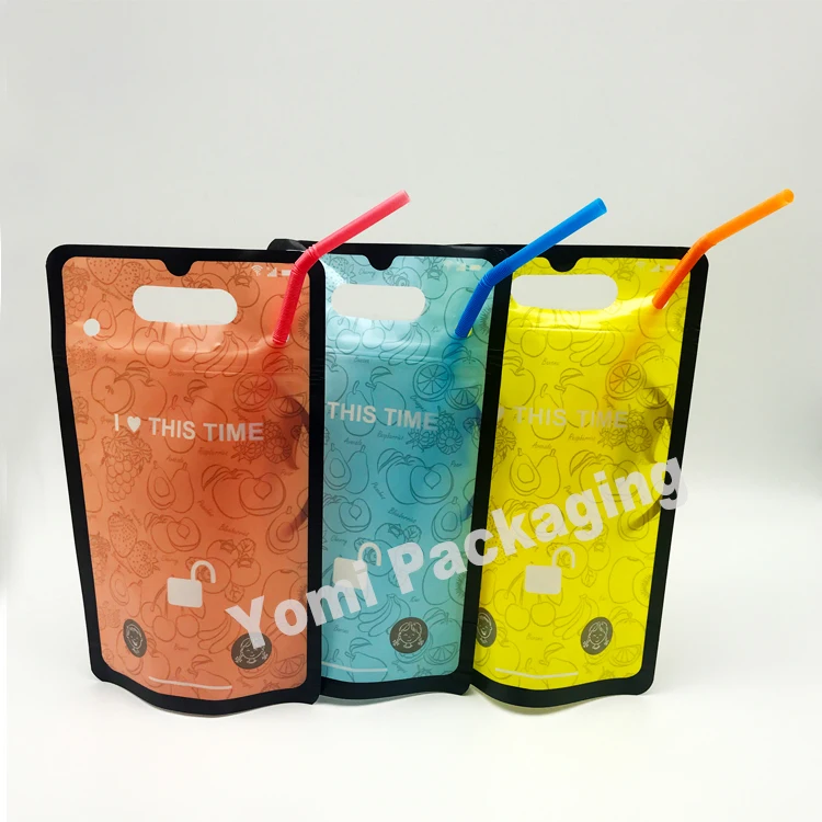 Gravure Printing Plastic Beverage Packing Bag Oem Customized Standing ...
