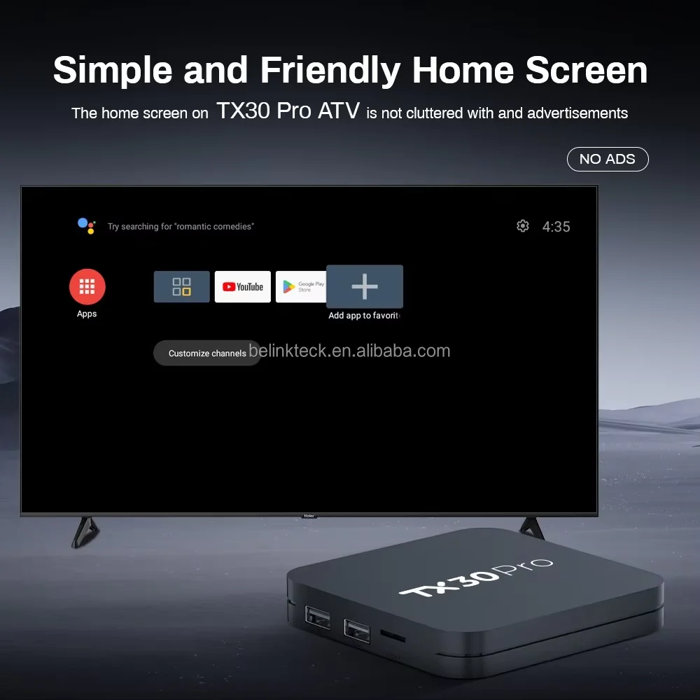 China Manufacturer Large Stock Android 15 2025 Best Sell Set-top Box TX20 Pro TX30 Pro Smart Tv ...