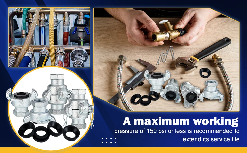 Chicago Air Fittings NPT Iron Pipe Universal Fittings for Male and ...