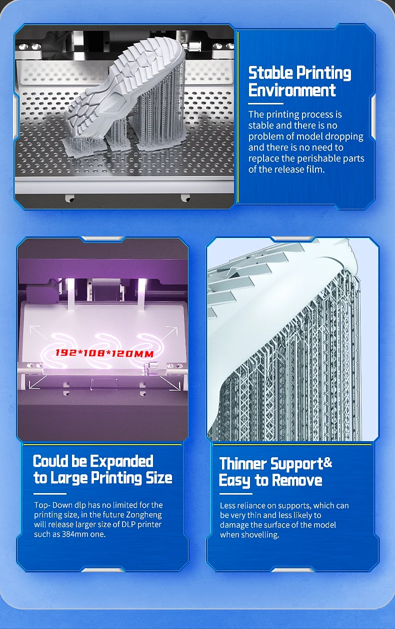 Top-down Dlp 3d Printer Dm200 Printing Size 192*108*120mm Dental - Buy ...