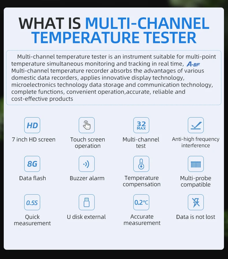 A-BF Multi-Channel Temperature Data Logger - Precision & Efficiency