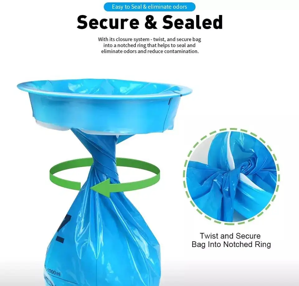 Pe Blue Emesis Disposable Vomit Aircraft Car Sickness Nausea Bags For ...