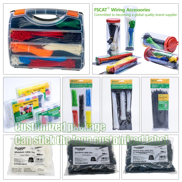 Fscat Plastic Magnetic Metal Detectable Cable Nylon Wire Ties 7.8inch ...