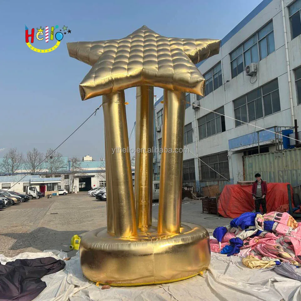 Giant Inflatable Advertising Model Gold Inflatable Star Trophy For ...