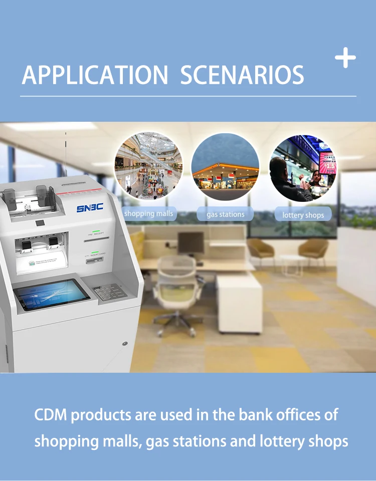 Snbc Cdm New Look Banknote Sorter Atm Cash Deposit Machine With Touch ...