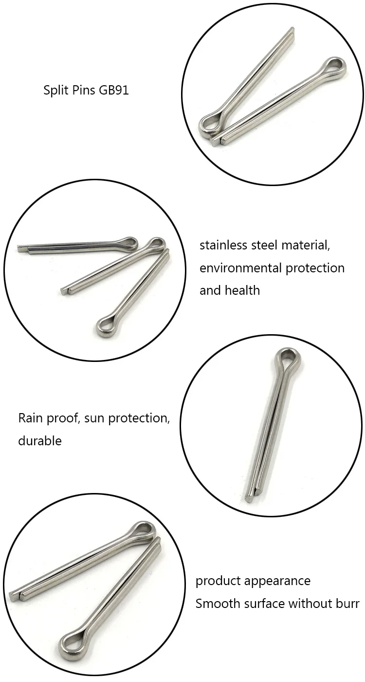 304/316 Stainless Steel Spring Cotter Pin - Split Pins