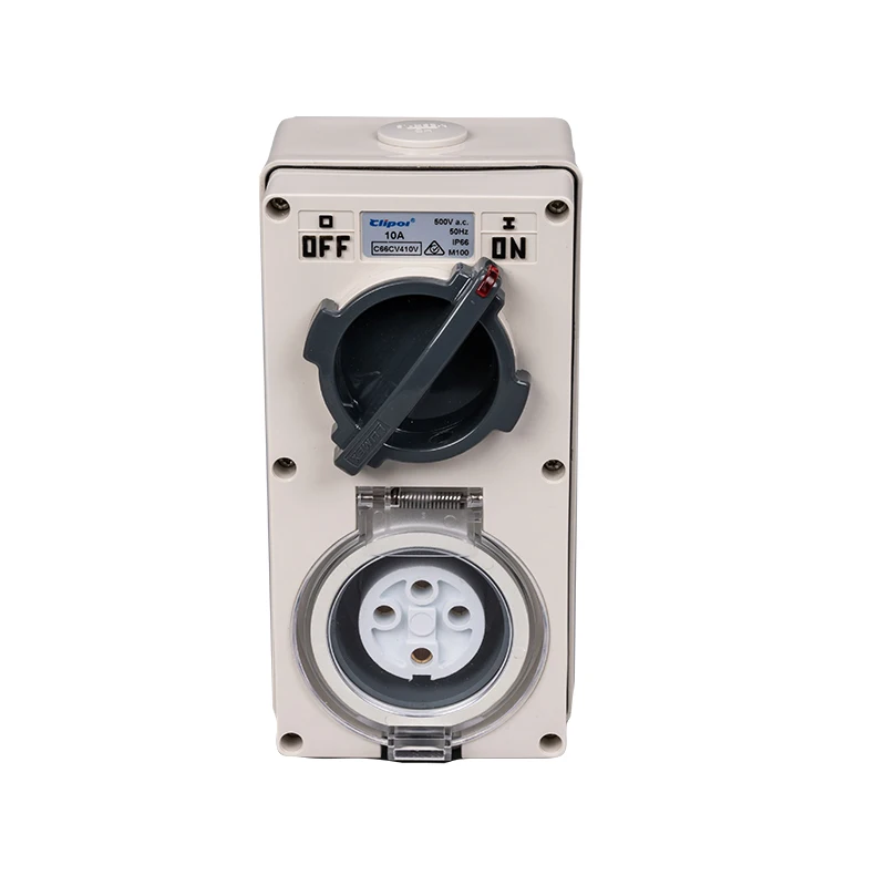 Australia Industrial IP66 whole cover switch socket 3phase 4Pin 500V ...