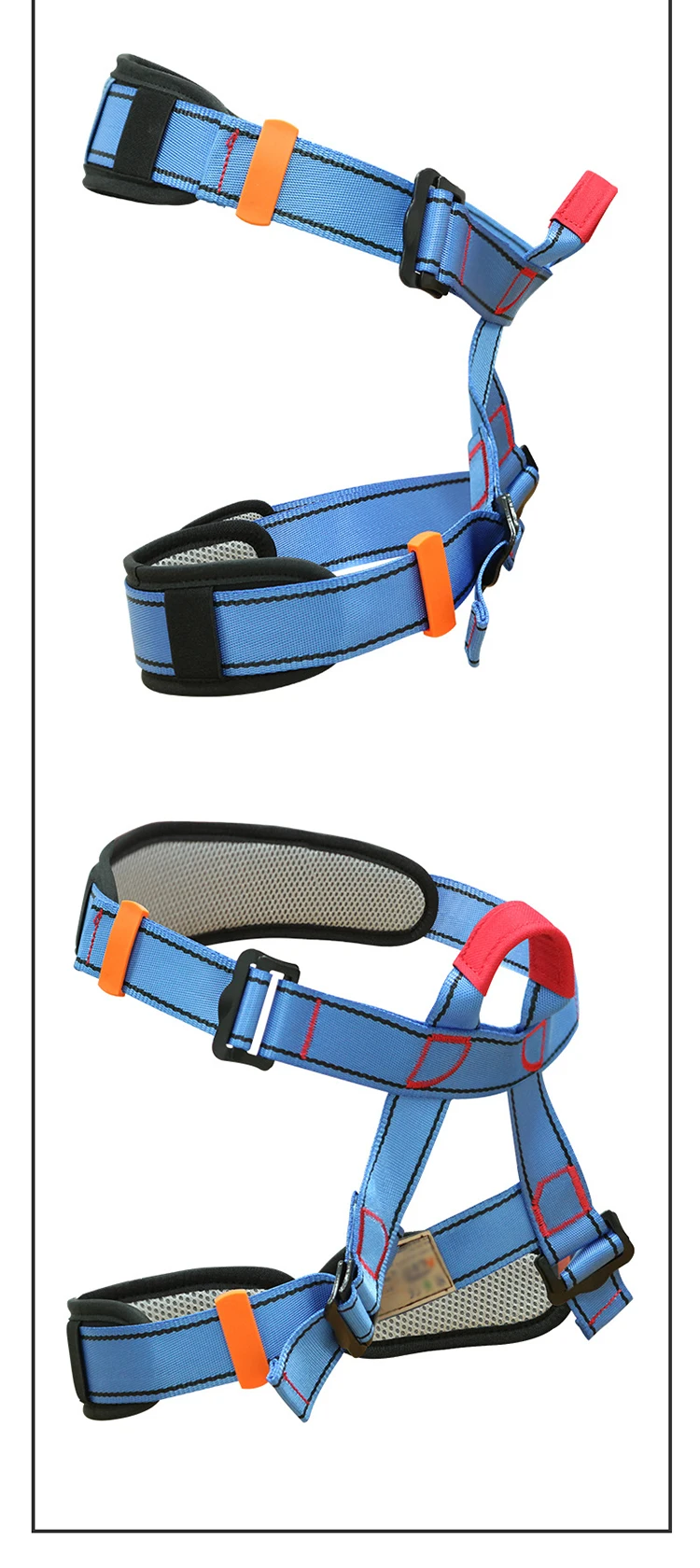Children Harness Climbing Buckles Double Lanyard Hook Lanyard Belt ...